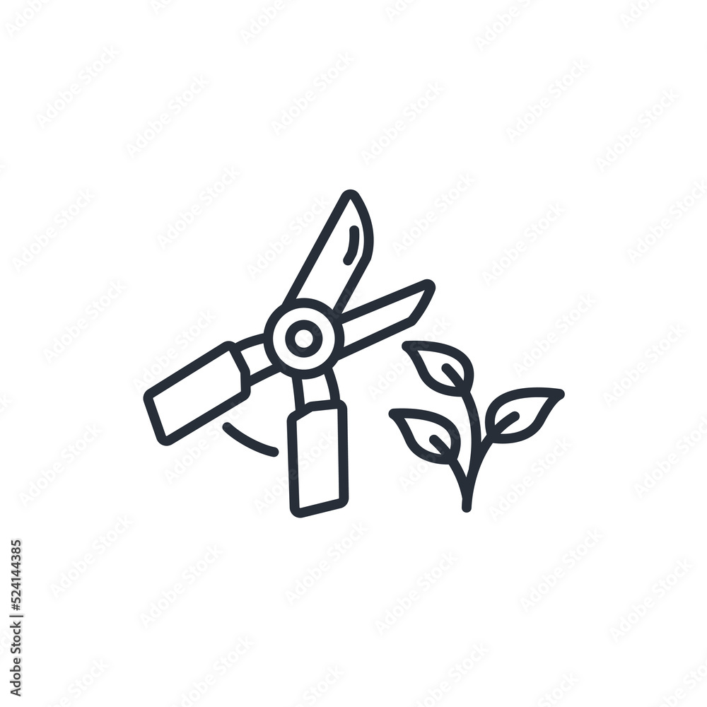 pruning shears icons symbol vector elements for infographic web Stock ...