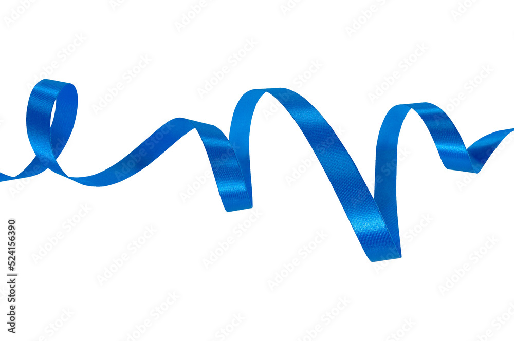 PNG.Blue ribbon line art. Stock Illustration | Adobe Stock