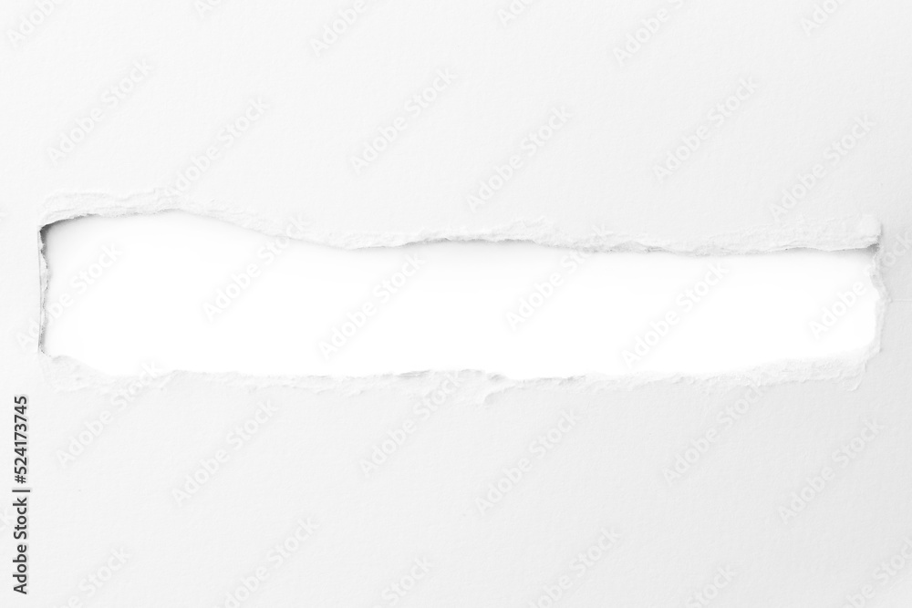 Torn paper with the curled ripped sides Stock Photo | Adobe Stock