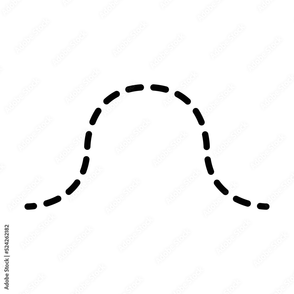 Prewriting tracing lines and curve shapes element for preschool ...