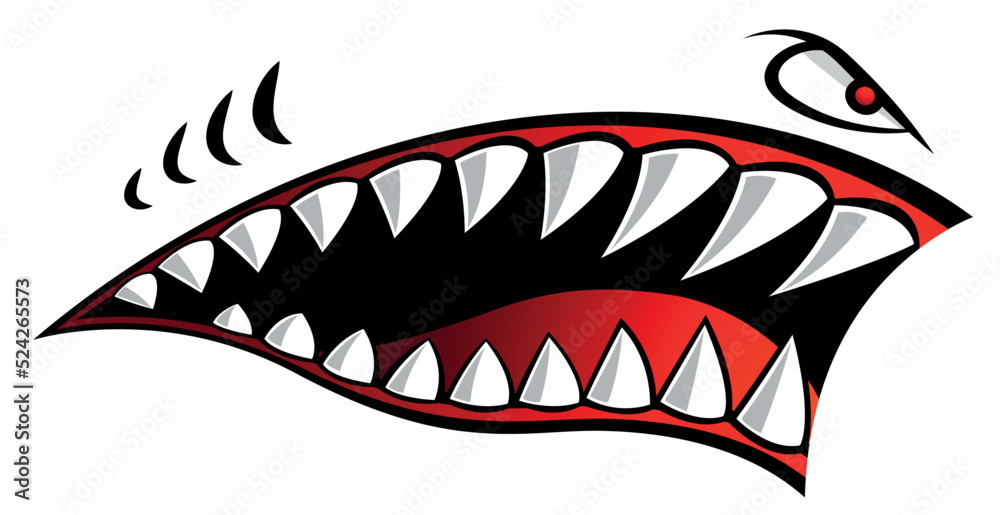 Tiger Shark Mouth Plane
