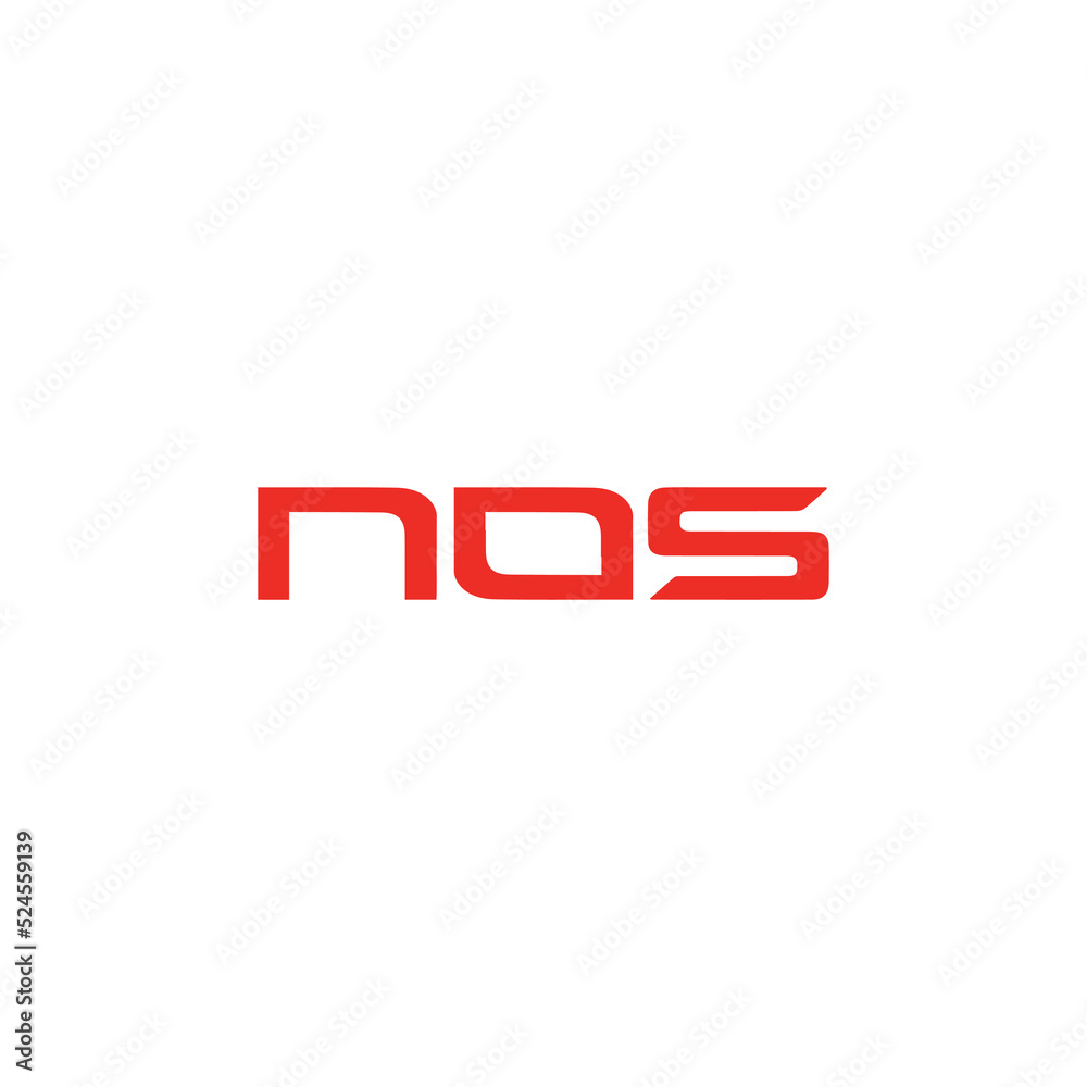nos logo car speed symbol Stock Vector | Adobe Stock