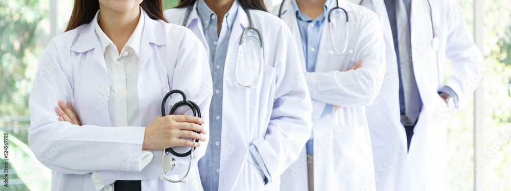 Medicine and healthcare concept : Group of Unrecognizable asian doctors ...