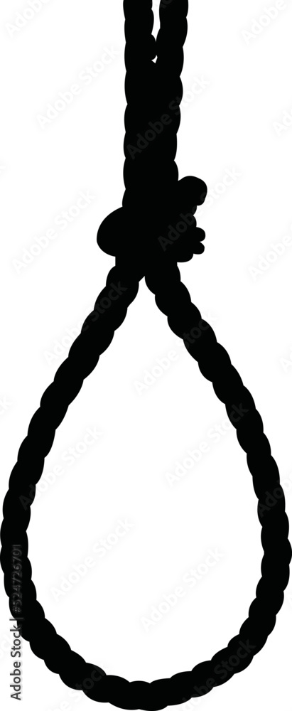 Vector de Stock Noose Eps Vector, Silhouette, Logo, Noose Eps Vector ...