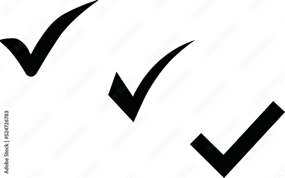 Image vectorielle Stock Check Mark Eps Vector, Silhouette, Logo, Check ...