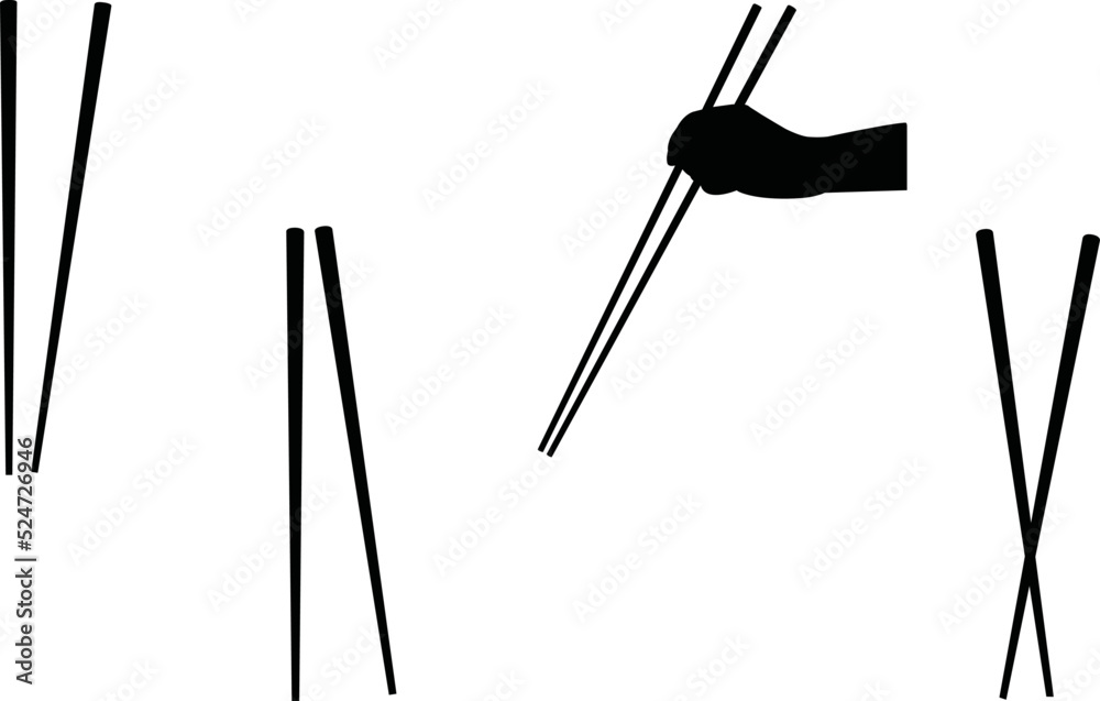 Chopsticks Eps Vector, Silhouette, Logo, Chopsticks Eps Vector Cut ...