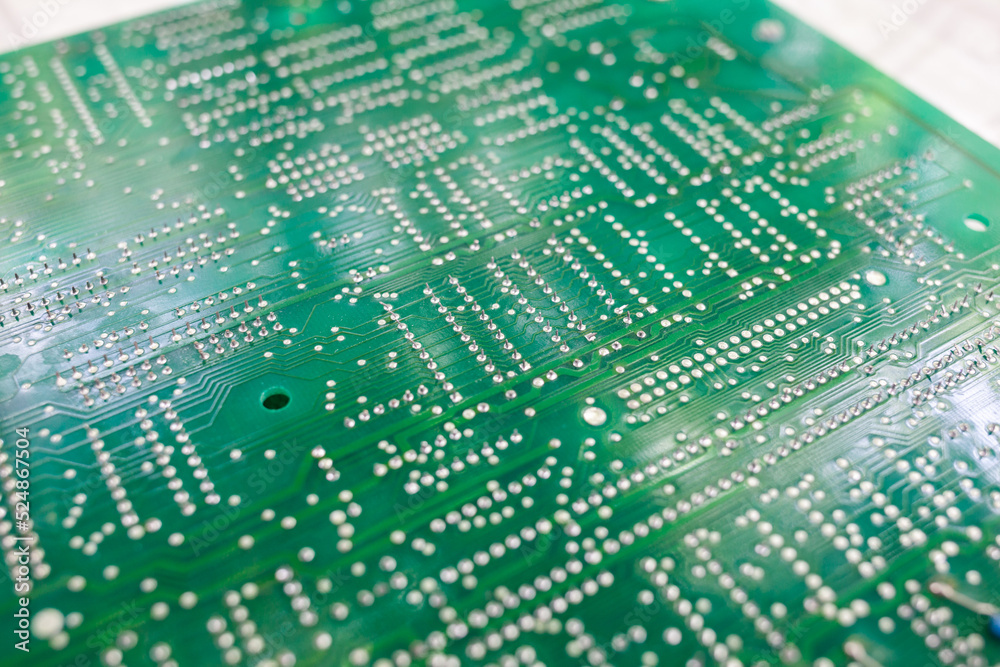 Old computer chips that are out of order. Not working microshops with ...