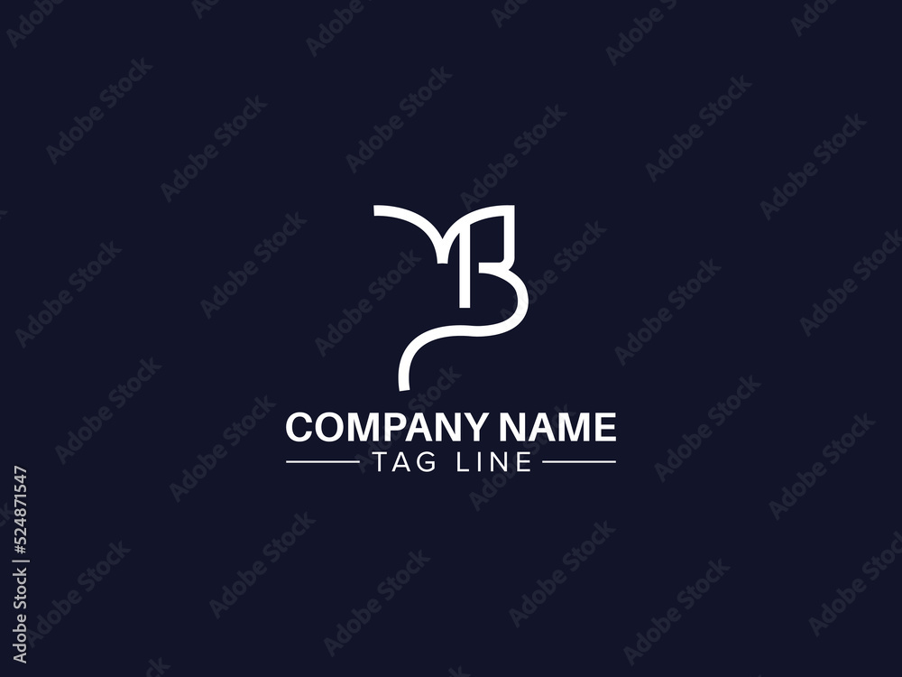 MB abstract creative symbol logo vector graphic design eps 10 Stock ...