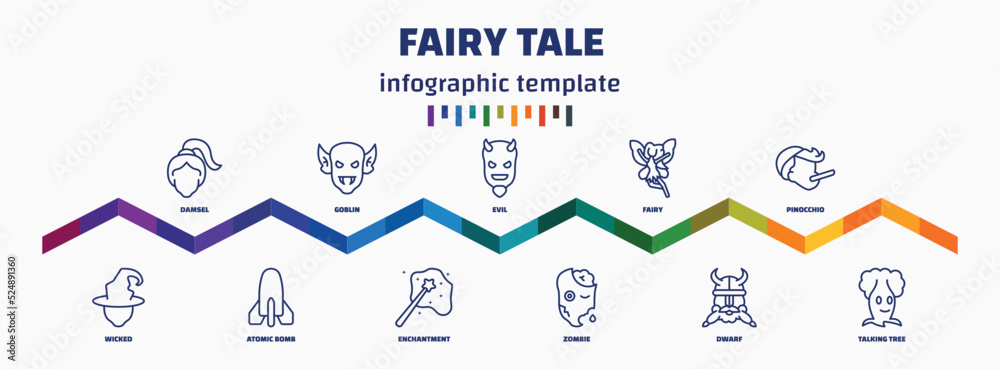 infographic template with icons and 11 options or steps. infographic ...