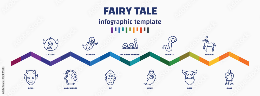Stock-Vektorgrafik „infographic template with icons and 11 options or ...