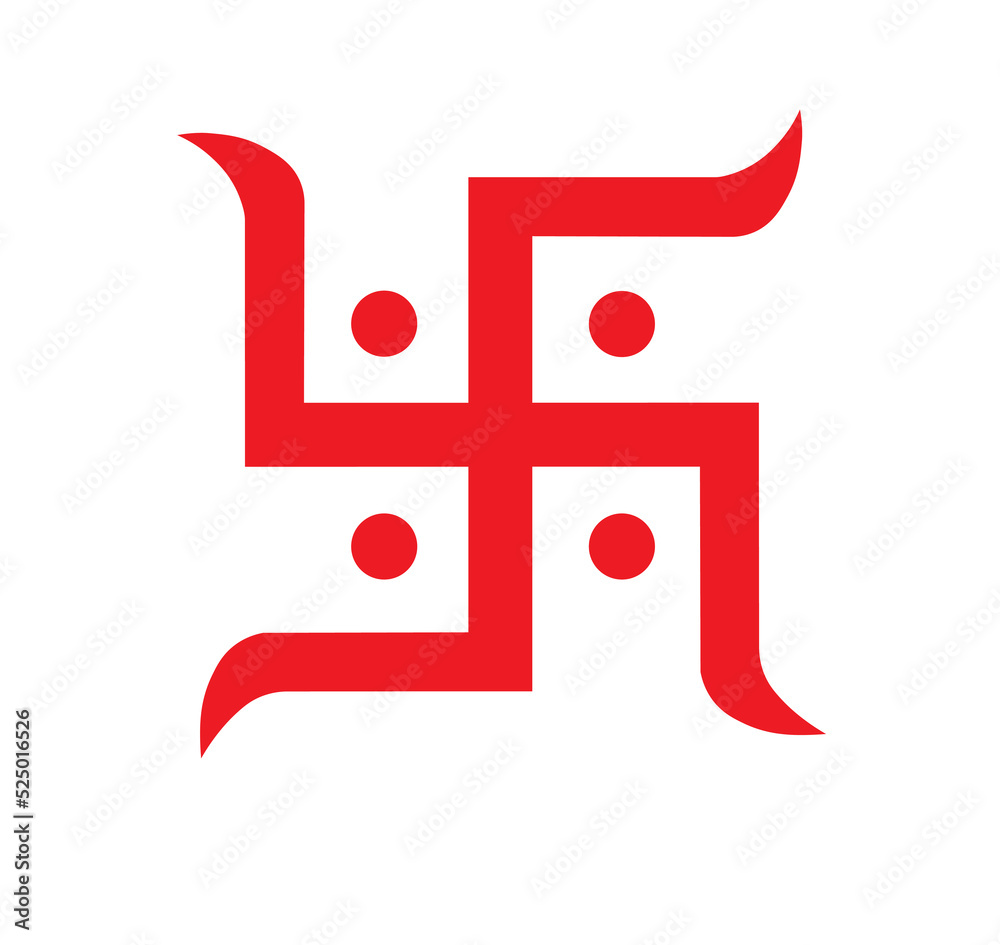 Swastika vector design beautiful. Swastika symbol art. Spiritual Hindu ...