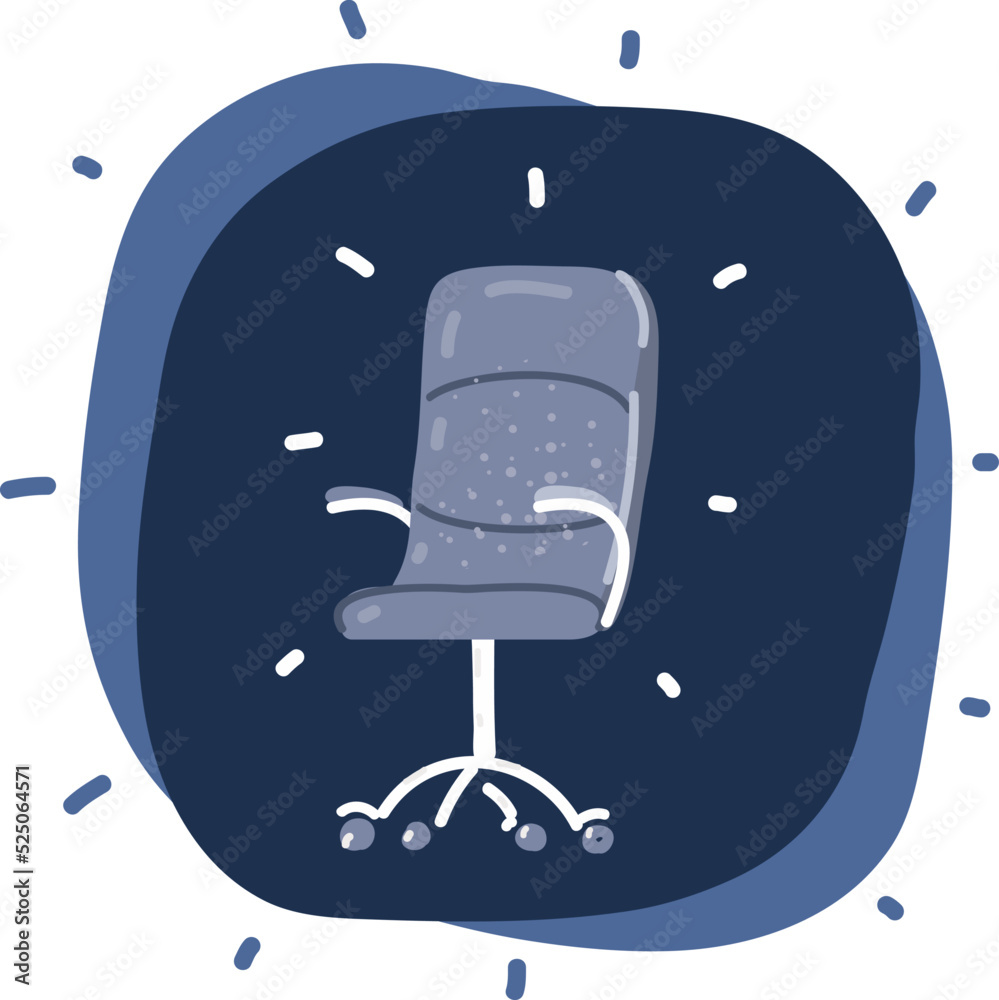 Cartoon vector illustration of office chair Stock Vector | Adobe Stock