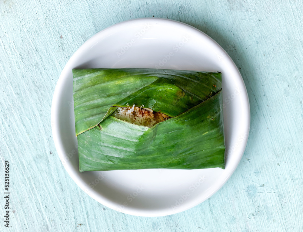 Traditional food from South Sulawesi Indonesia called Sokko or Songkolo ...
