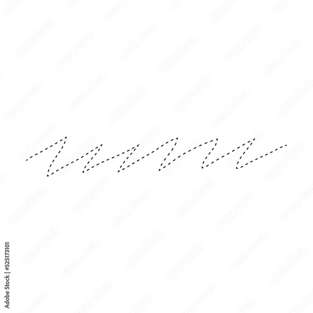 Prewriting tracing lines and curve shapes element for preschool ...
