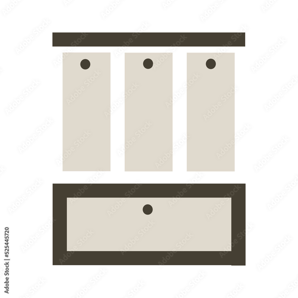paper folder icon drawer. Information sign business concept. Vector illustration. Stock image ...