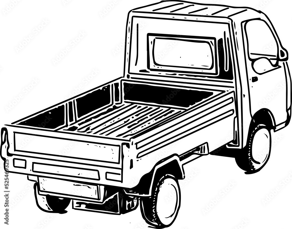 Toy truck doodle,Hand Drawn Toy Truck cartoon drawing, Truck vehicle ...