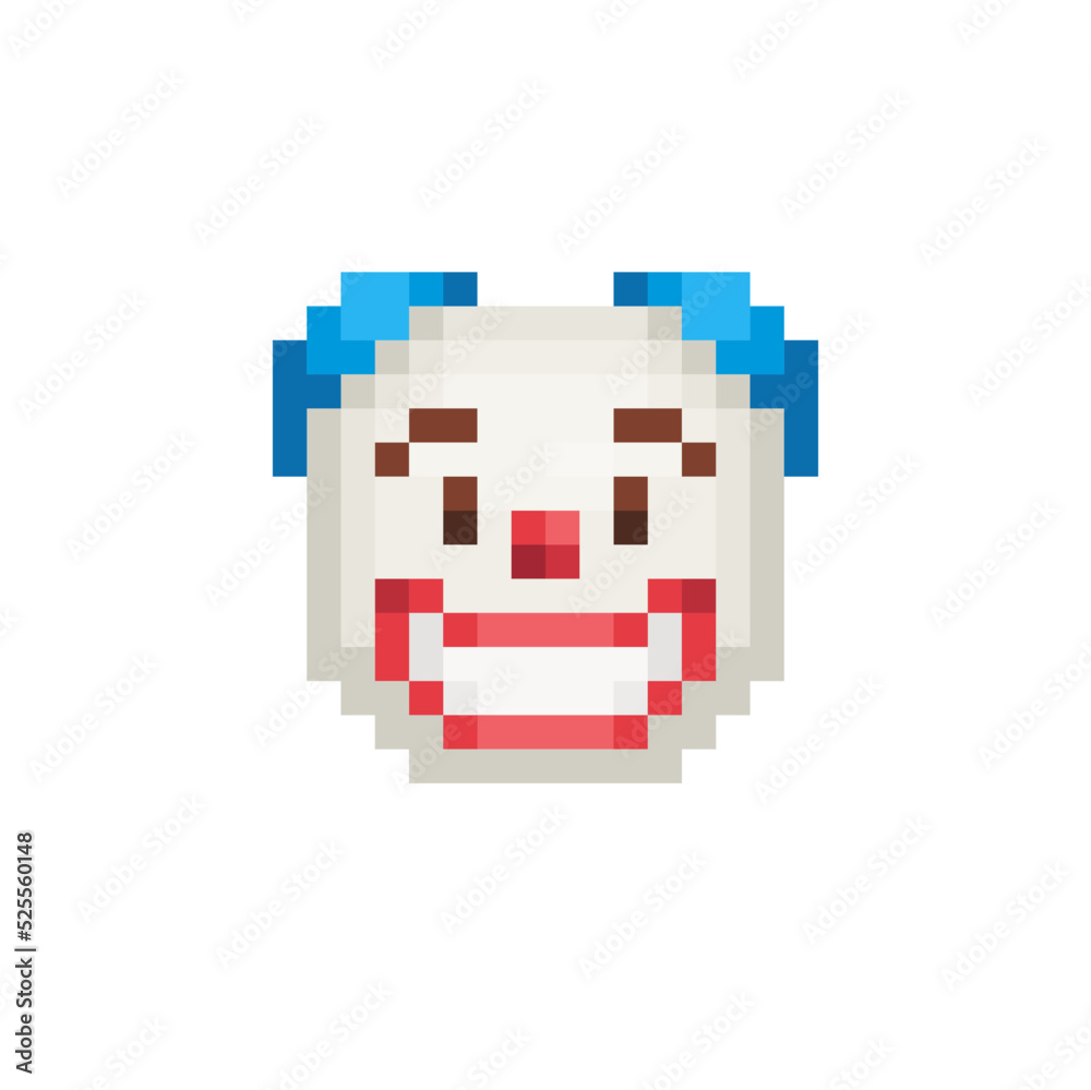 Stockvector Clown character icon. Avatar, portrait, profile picture ...