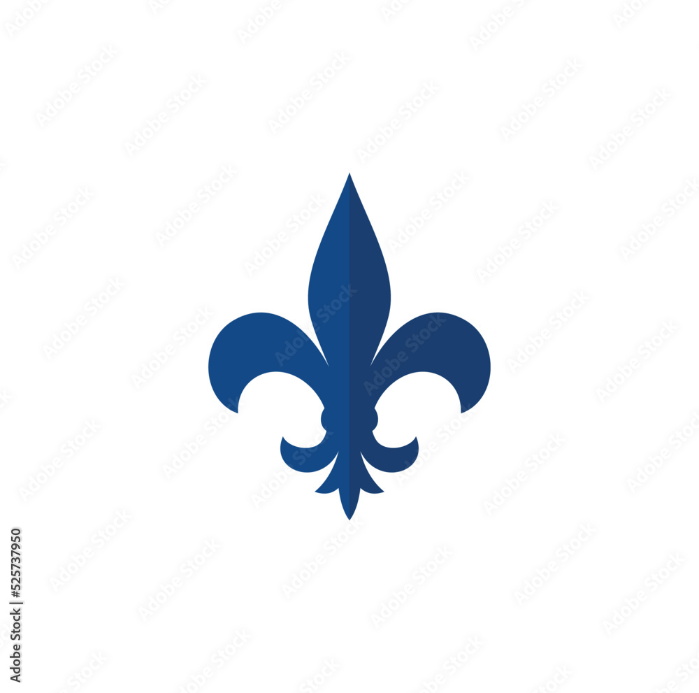 Fleur de Lis Logo design. Vector Illustration. Stock Vector | Adobe Stock