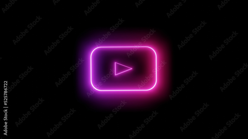 Youtube Symbol Black