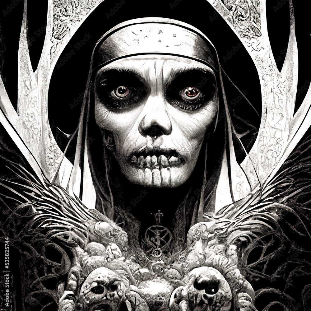 Ancient Ethnic Horror Symbols Comic Style Clipart Illustrasyon Stock ...