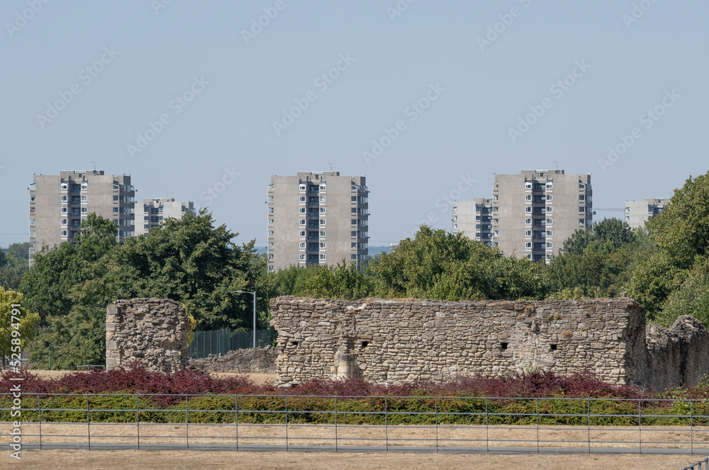 The ancient remains of Lesnes Abbey, the 12th century built monastery ...