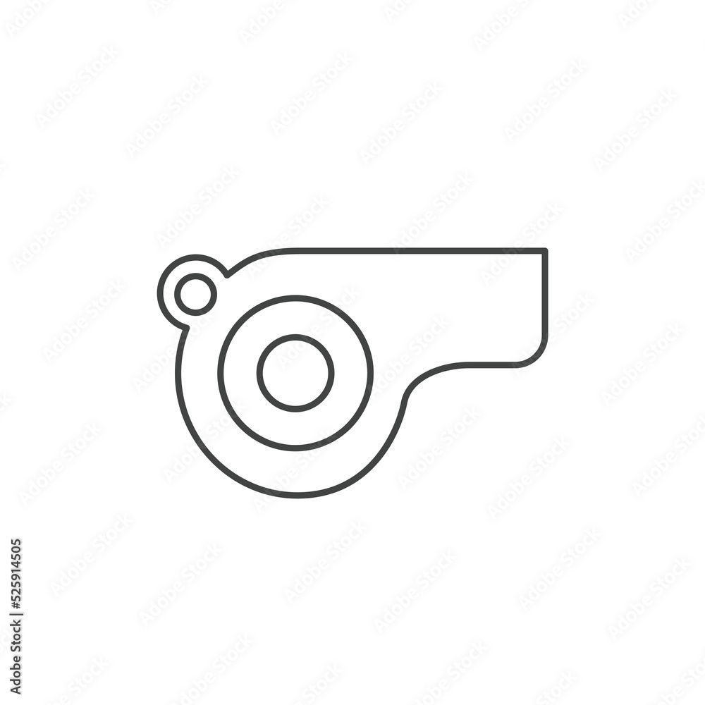 whistle icons symbol vector elements for infographic web Stock Vector ...