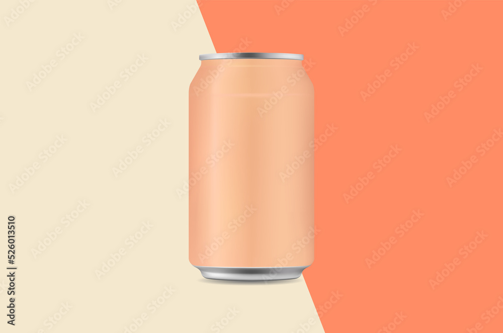Cold Drink Can Realistic Mockup Illustration Shiny Beverage Beer Tin ...