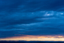 Dusky Sky At Sunset With Glow Free Stock Photo - Public Domain Pictures