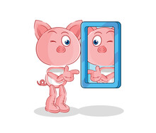 Pig Reflection Free Stock Photo - Public Domain Pictures