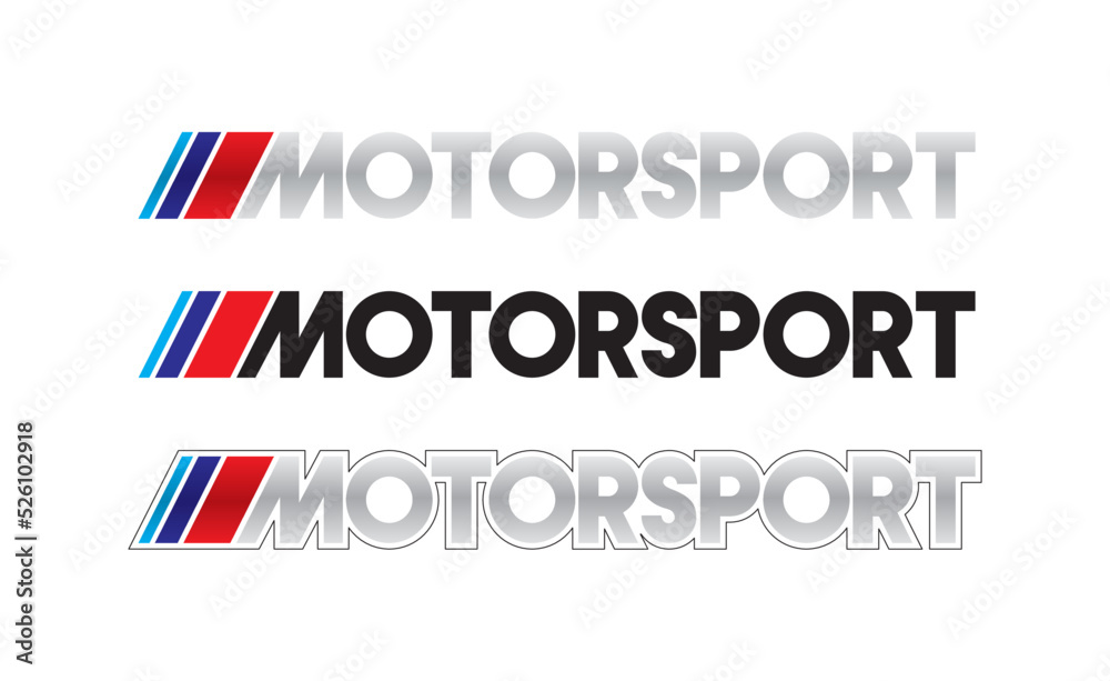 Motorsport Logo Vector Car Decal Sticker Stock Vector | Adobe Stock