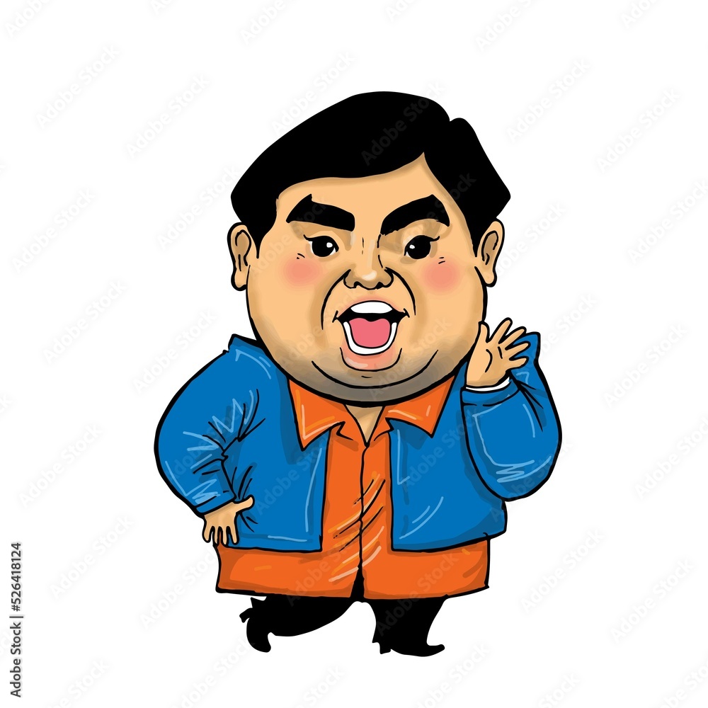 cartoon lgbt fat man Stock Illustration | Adobe Stock