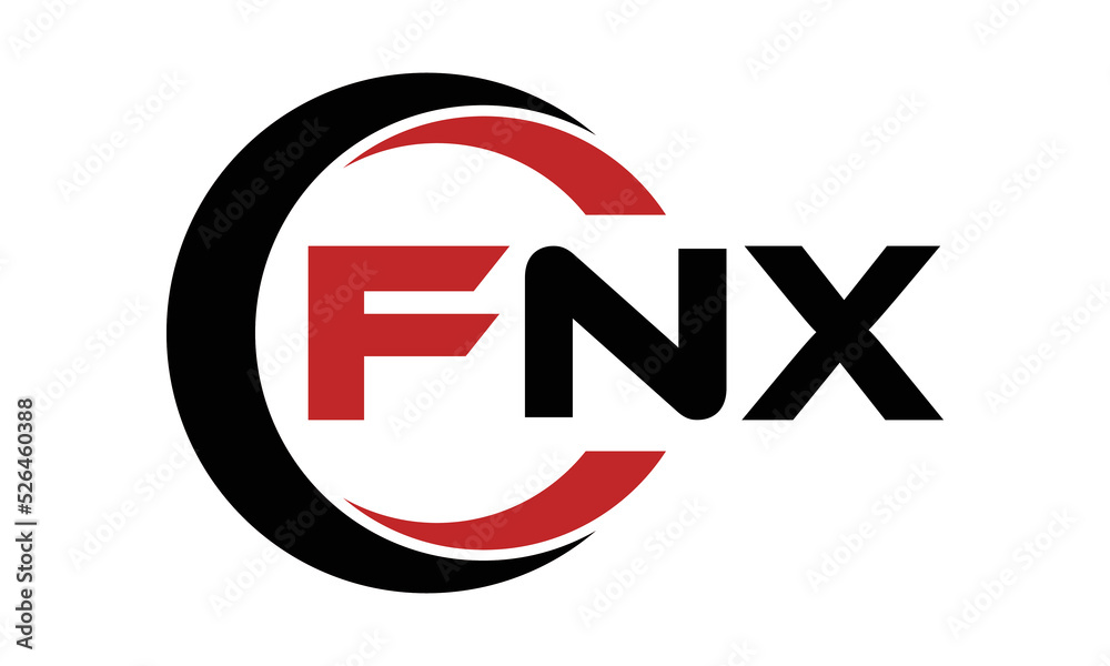 FN three letter swoosh logo design vector template | monogram logo ...
