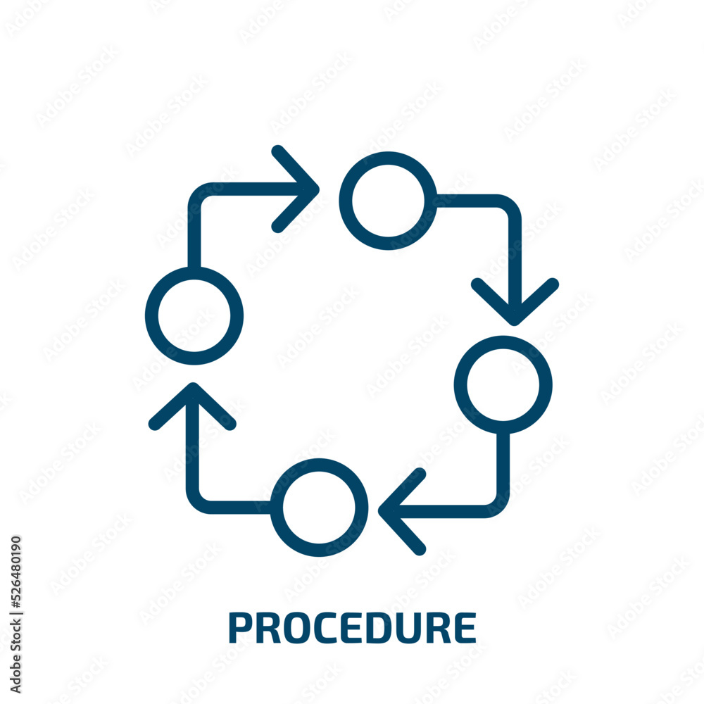 Image vectorielle Stock procedure icon from startup stategy and success ...