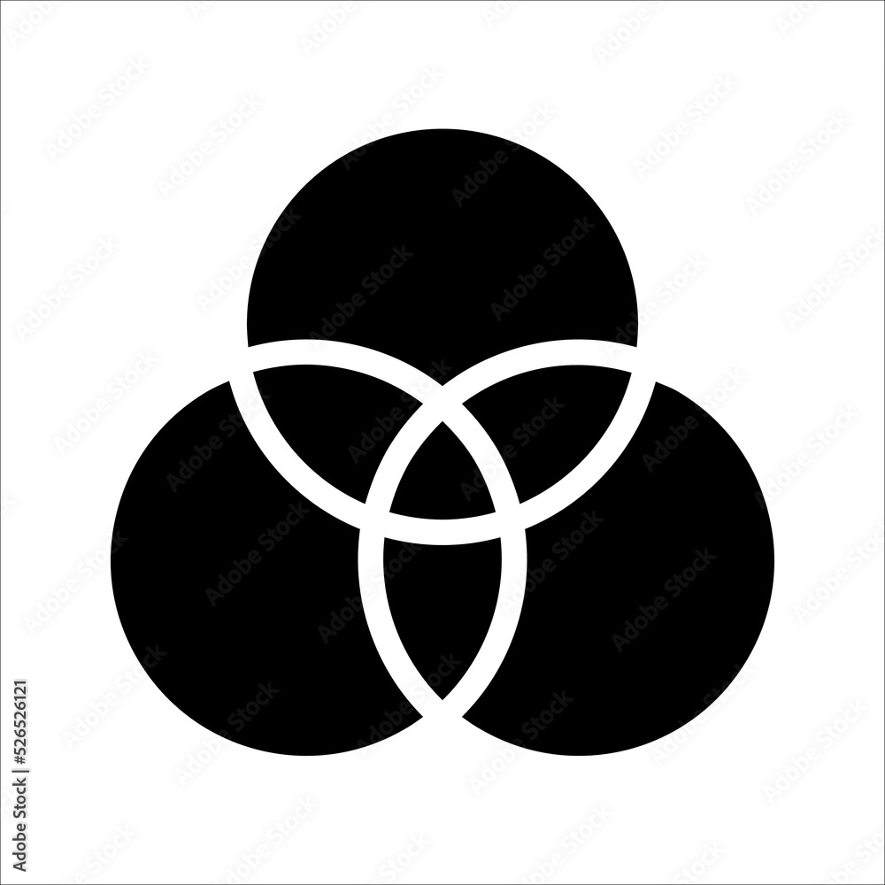 Venn diagram icon. Venn diagram linear symbol design from Analytics ...