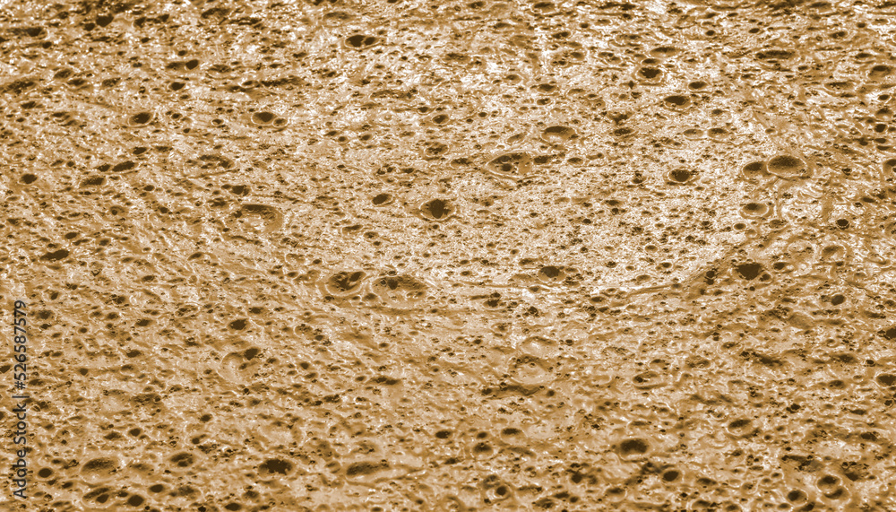 Zdjęcie bez tantiem: Beige background, dried liquid paint, construction ...