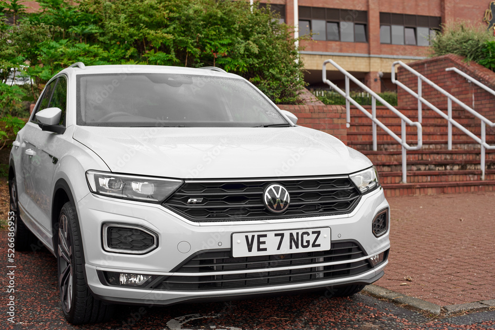 United Kingdom, Newcastle, 27 August 2022: Volkswagen T-Rock R-line in ...