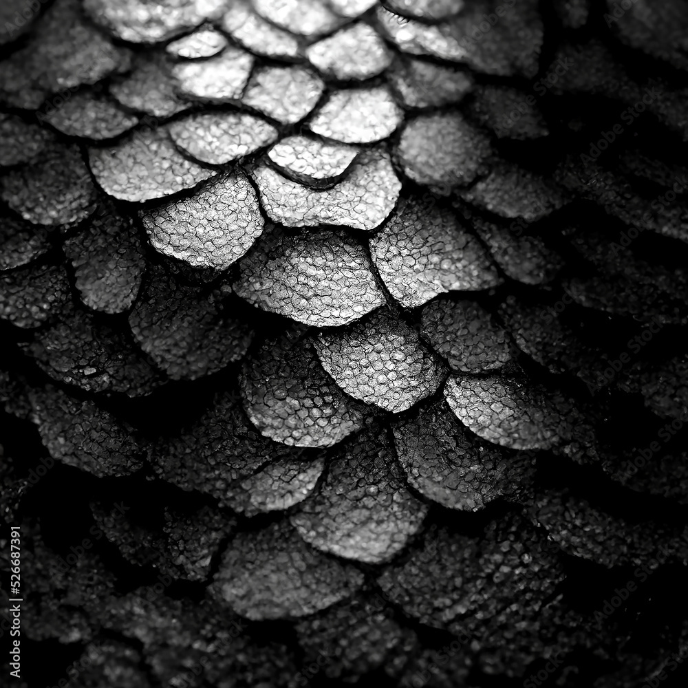 snake scale texture seamless monochrome Stock Illustration | Adobe Stock