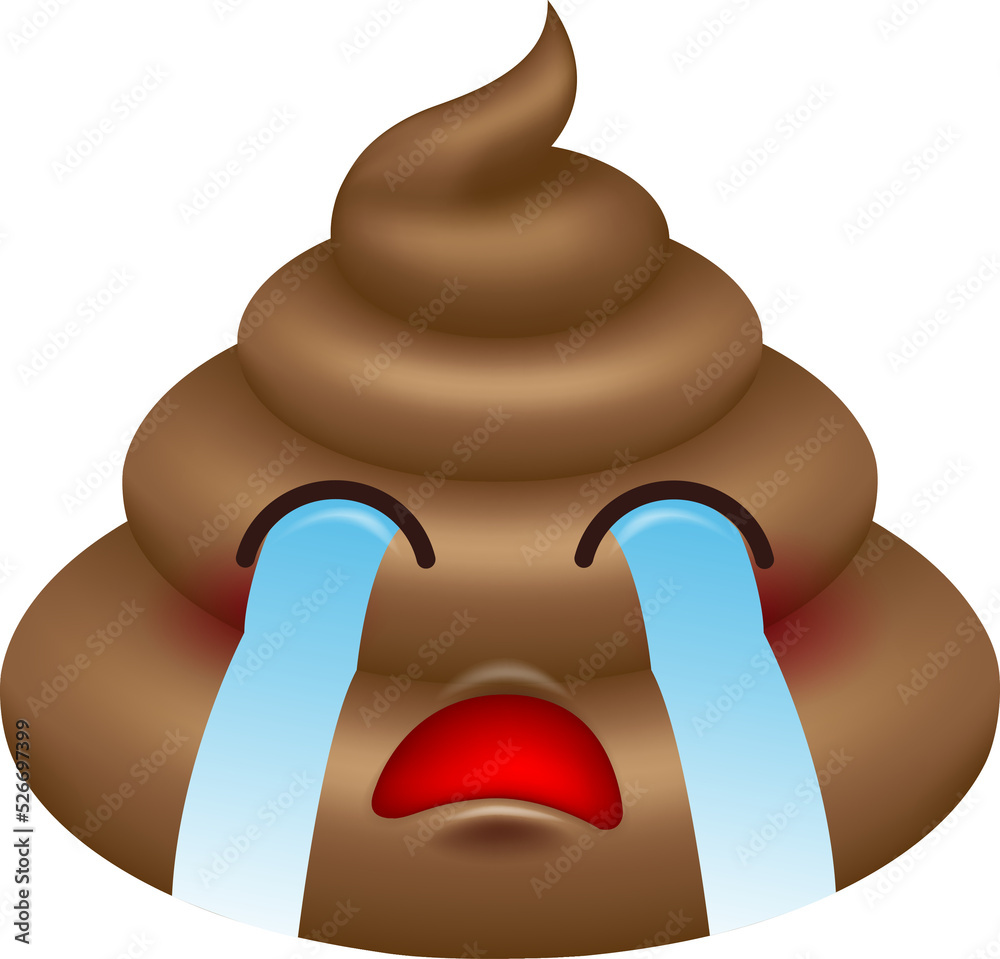 cute poop line art emoticons, icon, symbol Stock Illustration | Adobe Stock