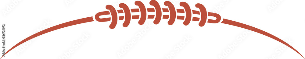 Football laces design png illustration Stock Illustration | Adobe Stock