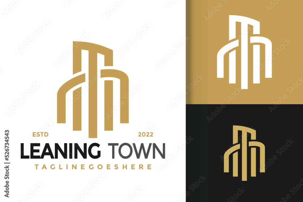 Vetor Pisa Tower Real Estate Logo Design, brand identity logos vector ...