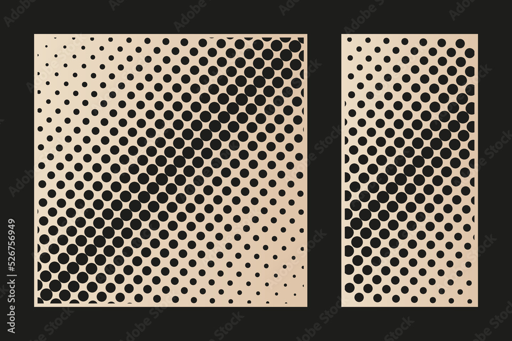 Laser cut panels. Vector design with abstract geometric pattern ...