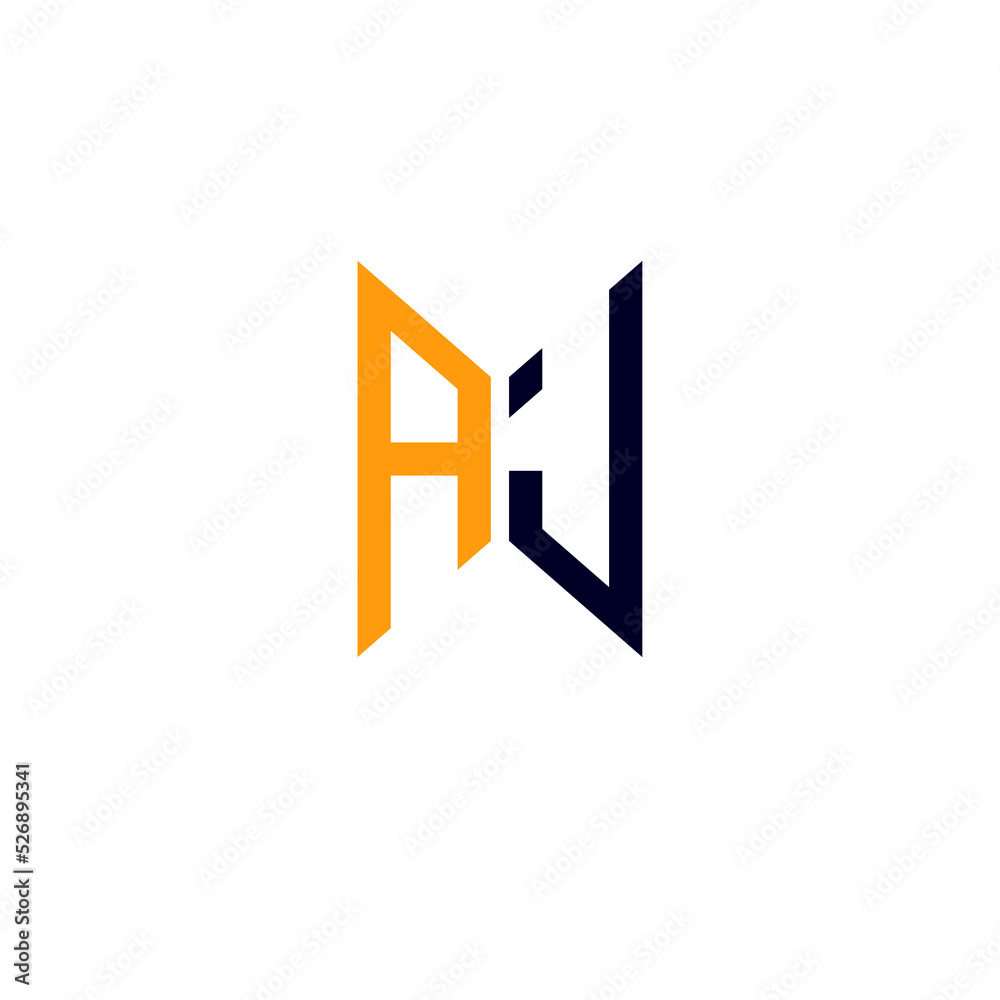 AJ letter logo creative design with vector graphic, AJ simple and ...