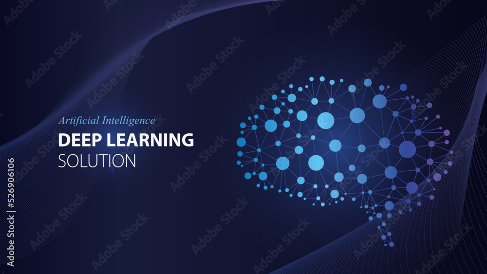 AI, Artificial intelligence. digital brain, AI brain, AI digital brain, network Brain. Neural ...