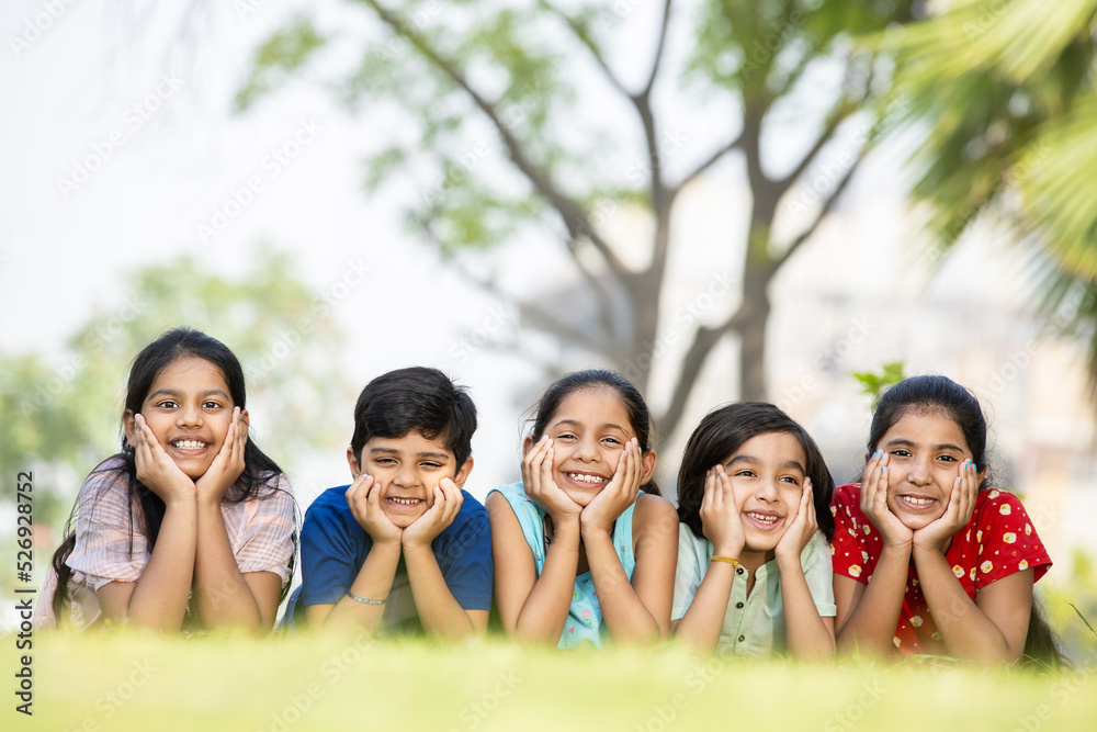 Indian Children Playing In The Park