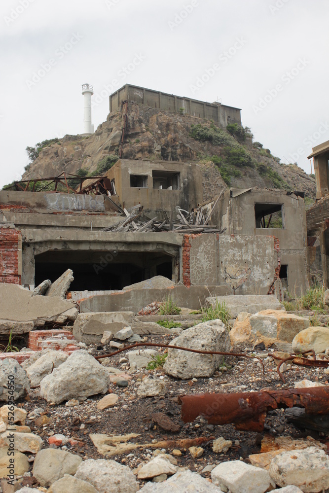 Hashima Island in Nagasaki, Japan. Also called Battleship Island ...