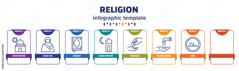 infographic template with icons and 8 options or steps. infographic for ...