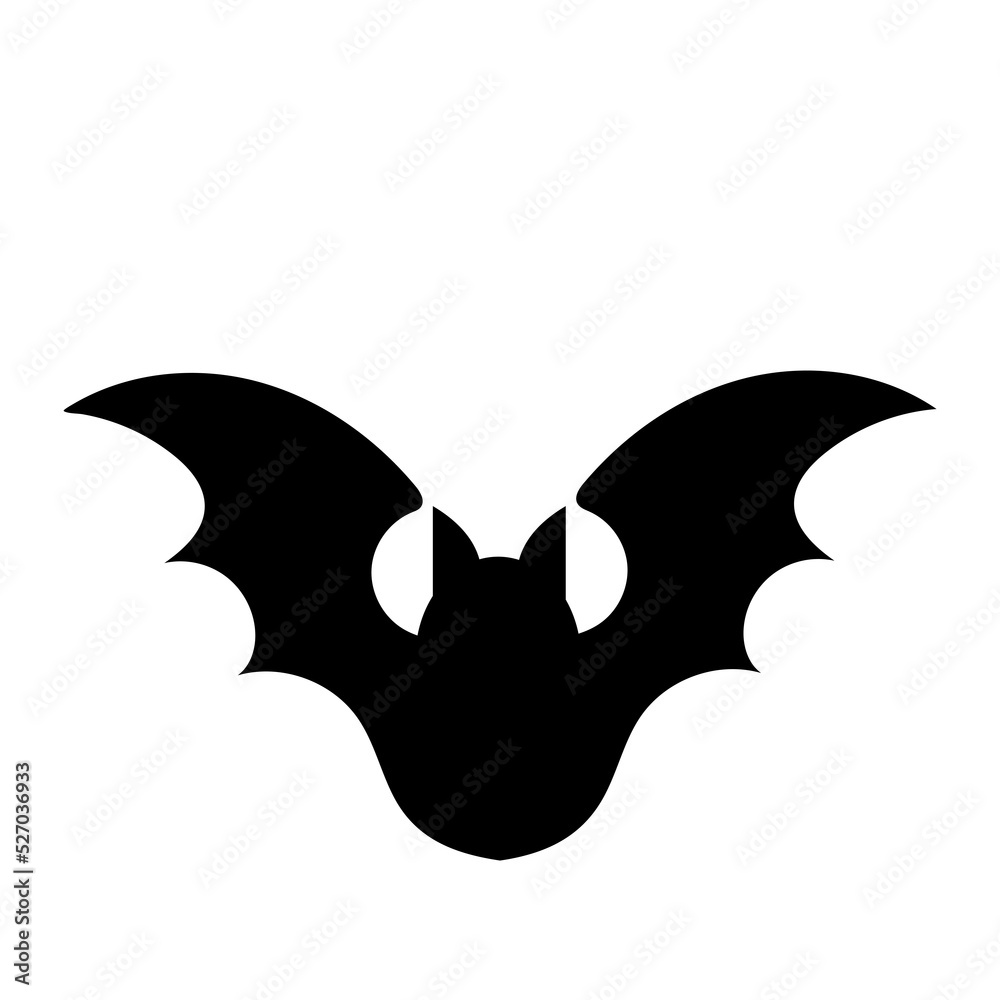 cartoon bat scary vector illustration halloween. Stock Illustration ...