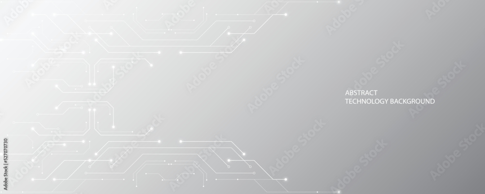 Gray and white technology background image Line design for ...