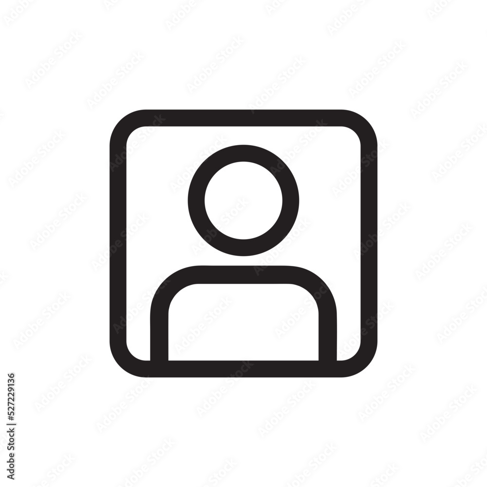 Profile placeholder icon. Portrait icon. User icon. Avatar icon ...