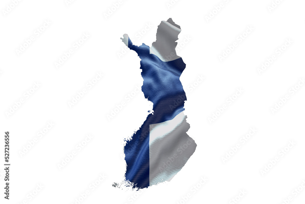 Finland map outline icon. PNG alpha channel. Country with national flag ...